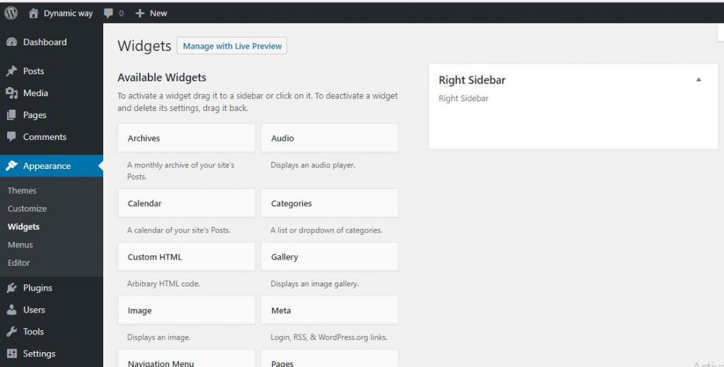 WordPress Theme Development in Bangla Part-4: Creating Widgetized Wordpress Sidebar ...