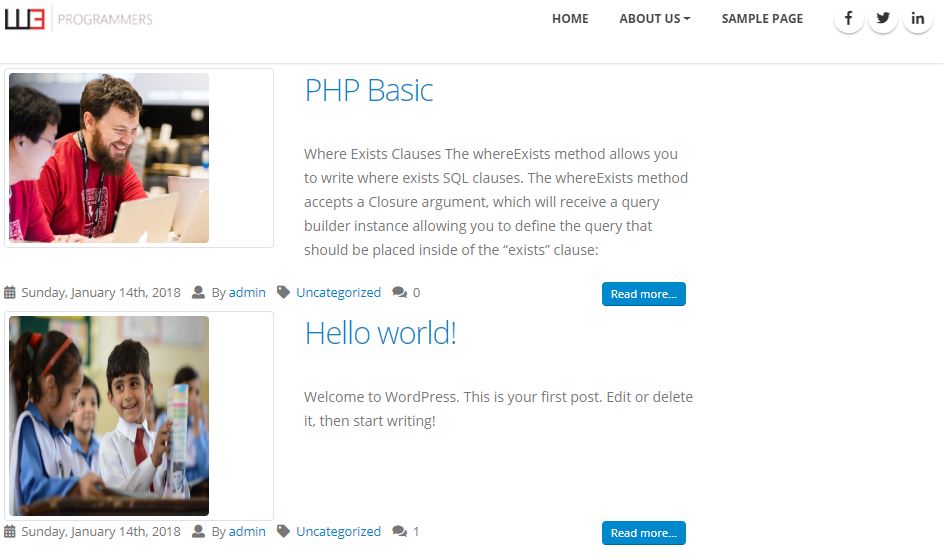 WORDPRESS THEME DEVELOPMENT IN BANGLA PART-6: The Loop - w3programmers.com Bangla